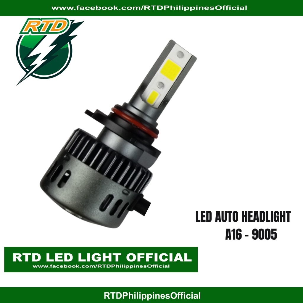 ORIGINAL RTD LED AUTO HEADLIGHT A16 -DC- DRL | RTD PHILIPPINES OFFICIAL ...