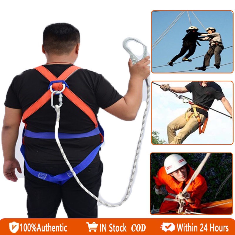 Safety Full Body Comfort Safety Harness Fall Protection Adjustable ...