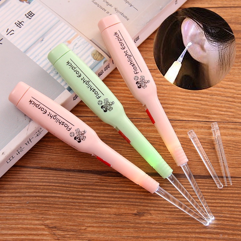 LED Flashlight Ear Earpick Health Ear Cleaner Ear wax Remover For Kids ...