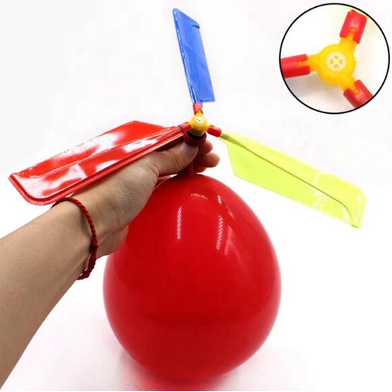 Kids Educational Toys Creative Balloon Helicopter DIY Flying Toy ...