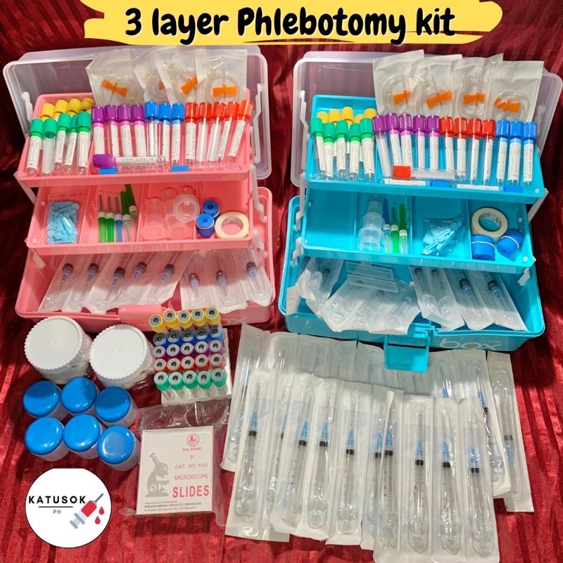 3 Layer Complete Phlebotomy Kit for Medtech/ Affordable Phlebotomy Kit ...
