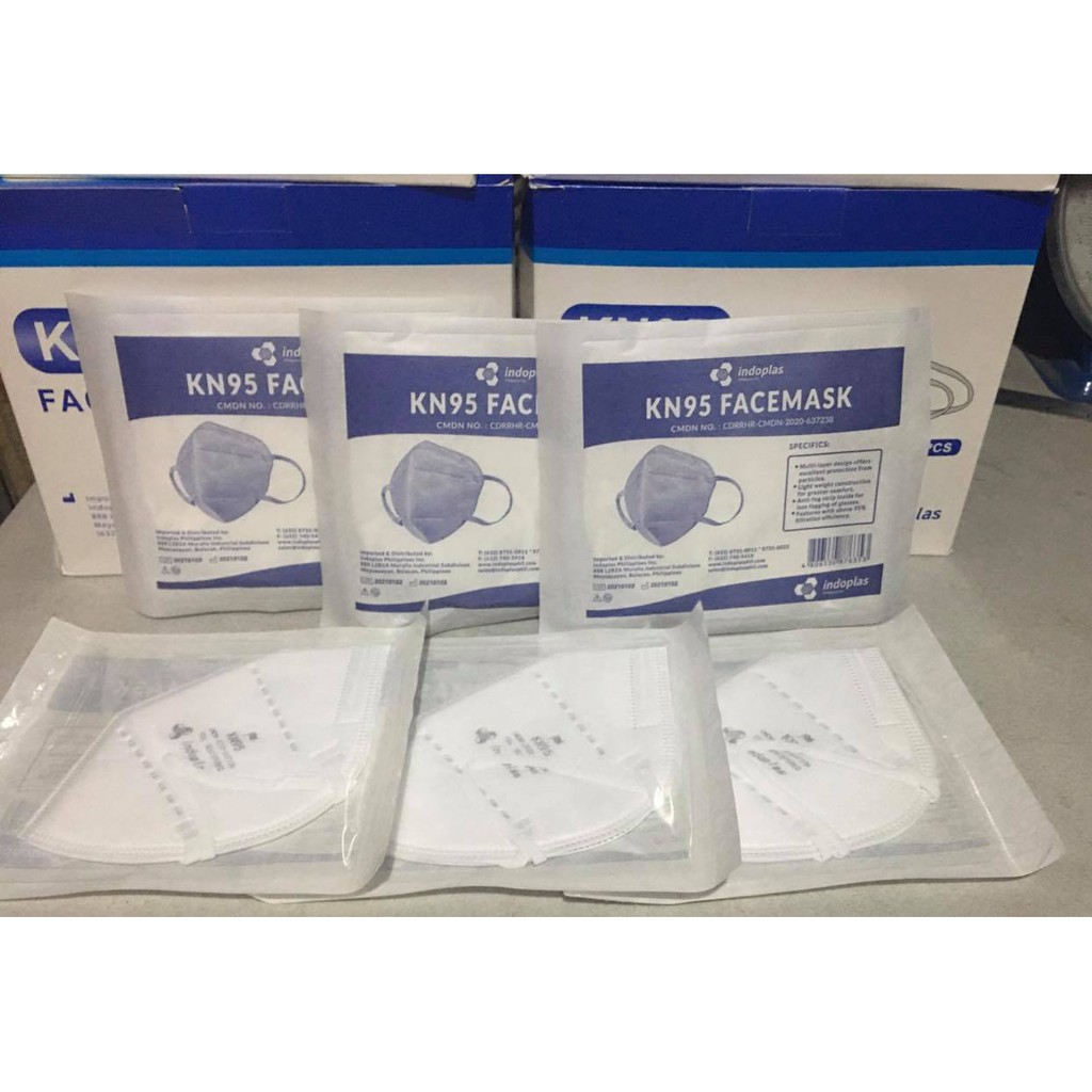 INDOPLAS KN95 Disposable Face Mask, sold per piece | Shopee Philippines