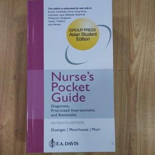 Nurses Pocket Guide (NANDA) 16ed by Doenges c2022 | Shopee Philippines
