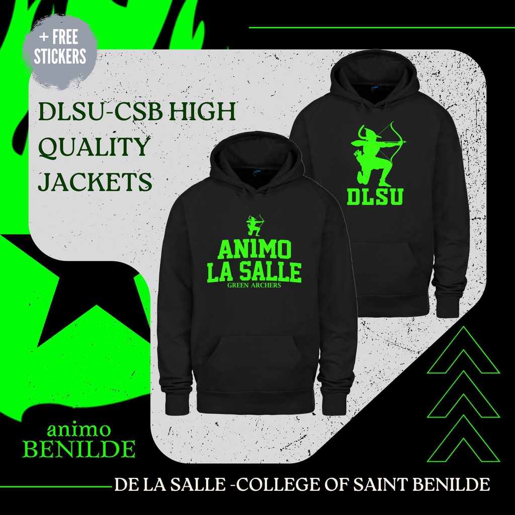 DLSU-CSB (De La Salle-College of Saint Benilde) High Quality Hoodie ...