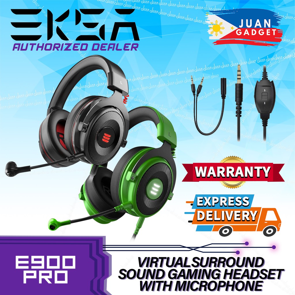 EKSA E900 Pro Virtual 7.1 Surround Sound Gaming Headset Led USB/3.5mm ...