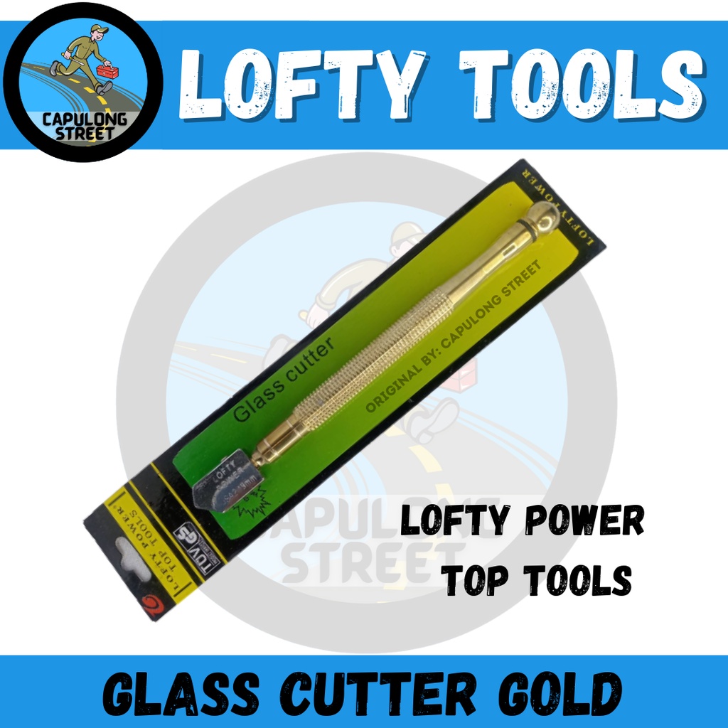 Capulong Street Lofty Diamond Glass Cutter Gold 19mm Carpenter's Tool Glazer High Quality ...
