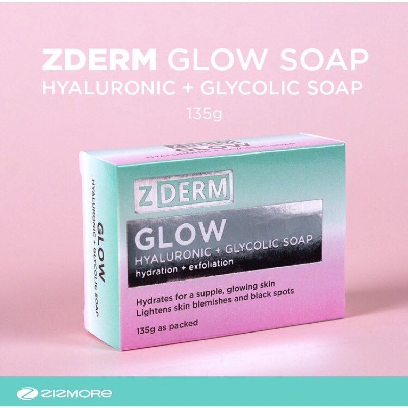 Zizmore ZDerm Glow Soap (Hyaluronic + Glycolic Acid) | Shopee Philippines