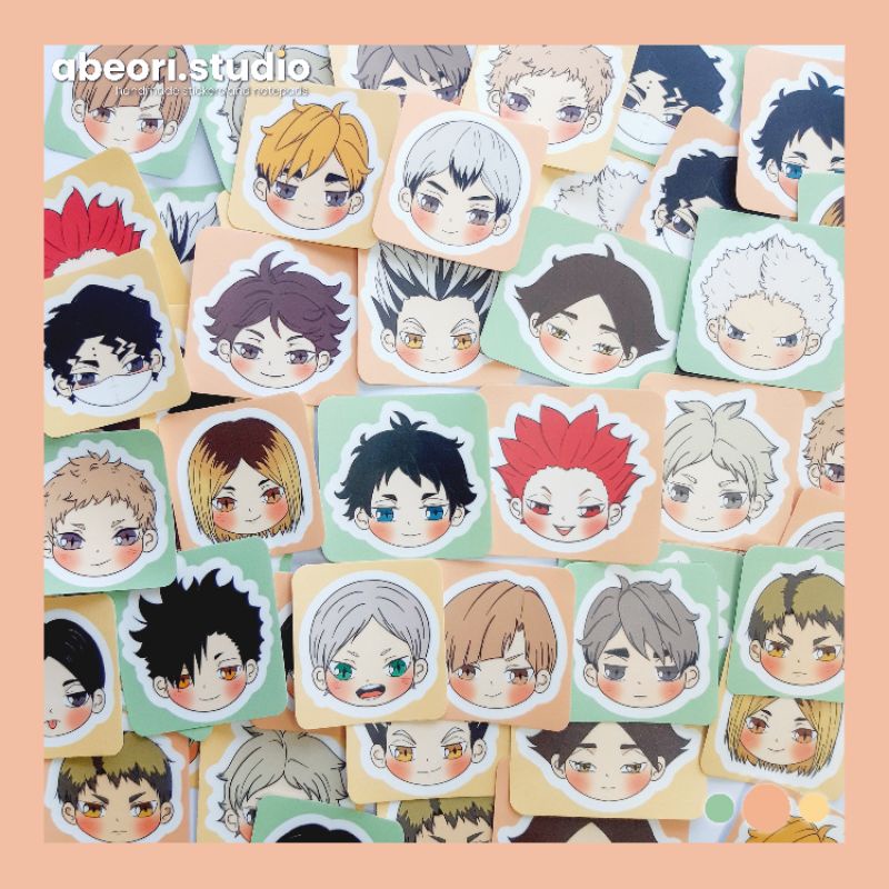 STICKERS | Haikyuu Chibie Faces | Haikyuu!! | Anime Stickers | Tumbler ...