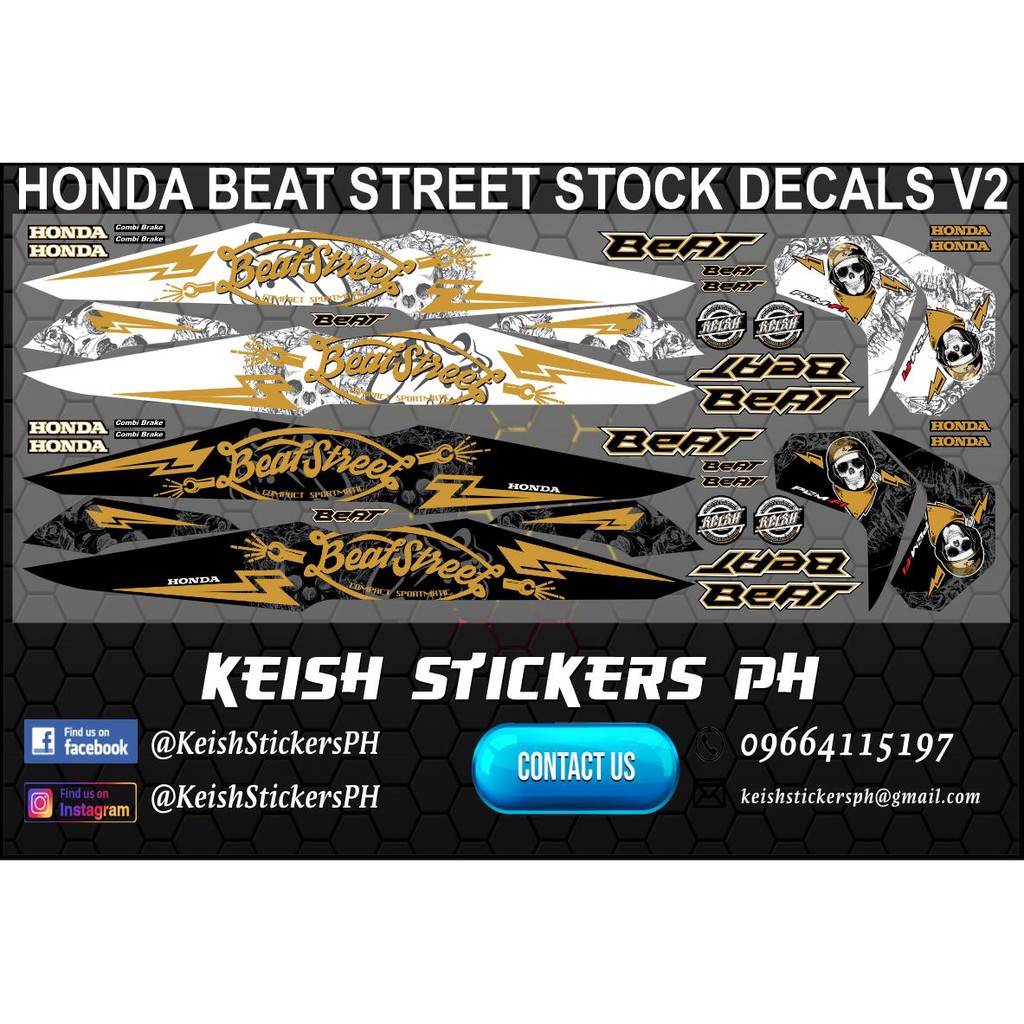 Decals for Beat Street V2 | Shopee Philippines