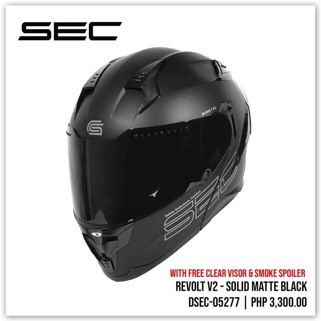 Sec revolt v2 (modular helmet) | Shopee Philippines