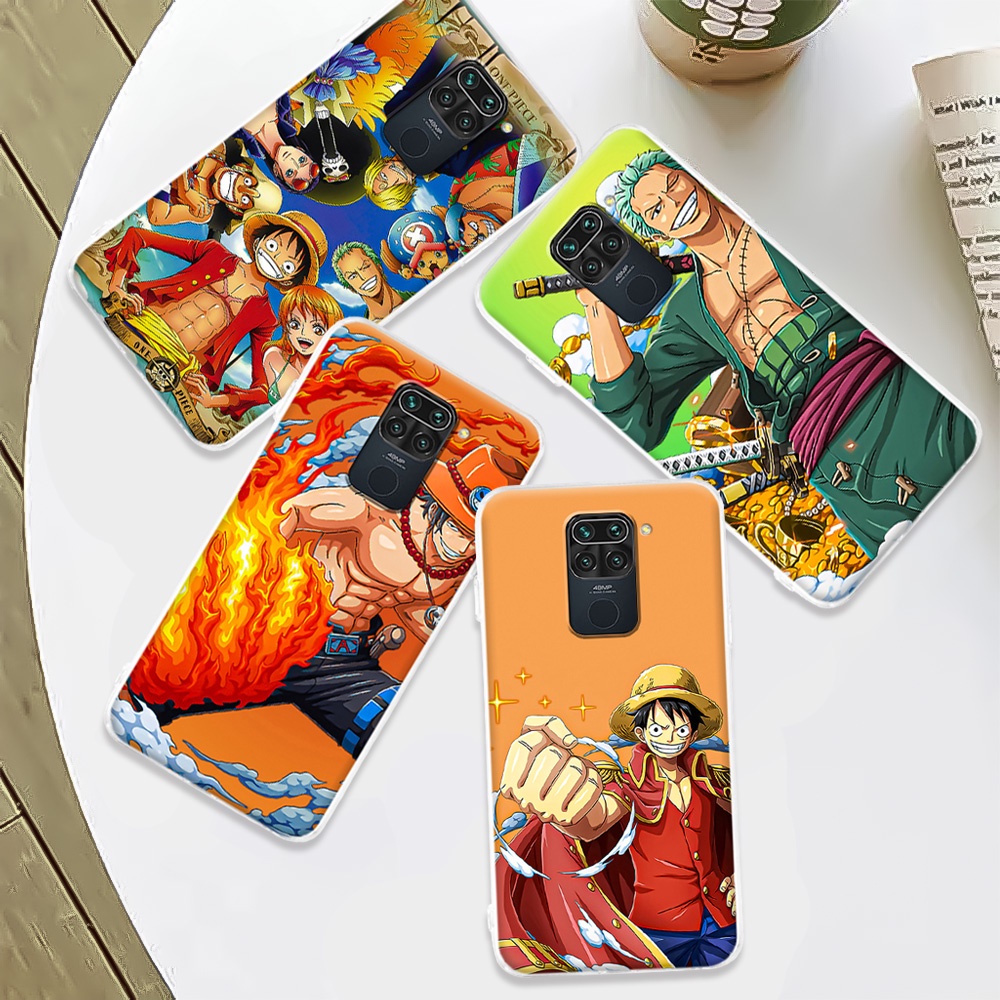 One Piece Transparent Soft Mobile Case Xiaomi Redmi Note 9 Phone Cover ...