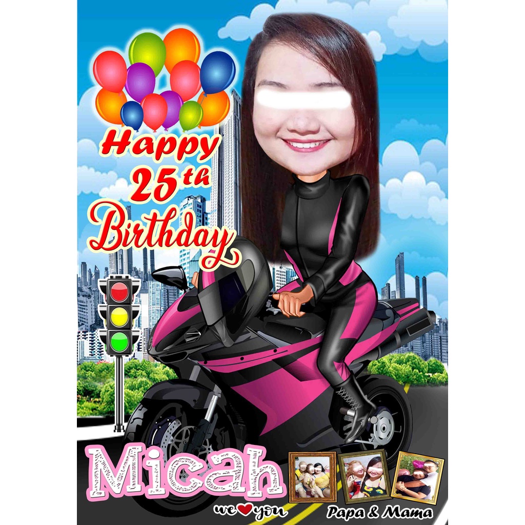 Cake Topper Girl Rider Shopee Philippines