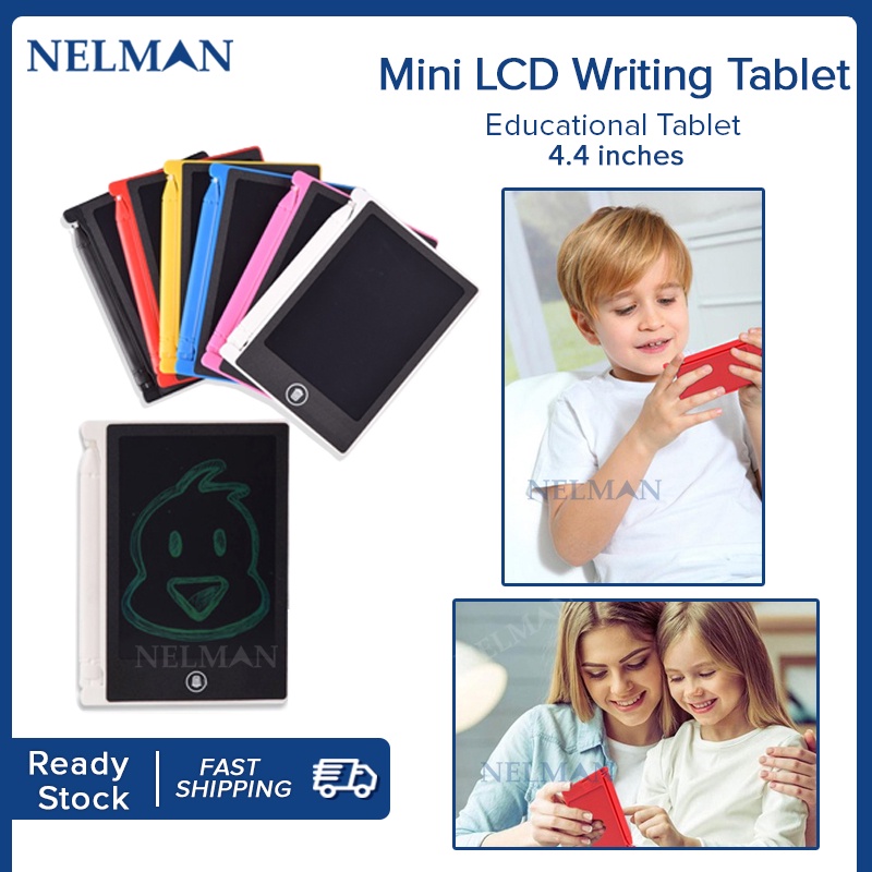 4.4 Inch Mini Kids LCD Drawing Board Digital Scribble Pad Writing ...