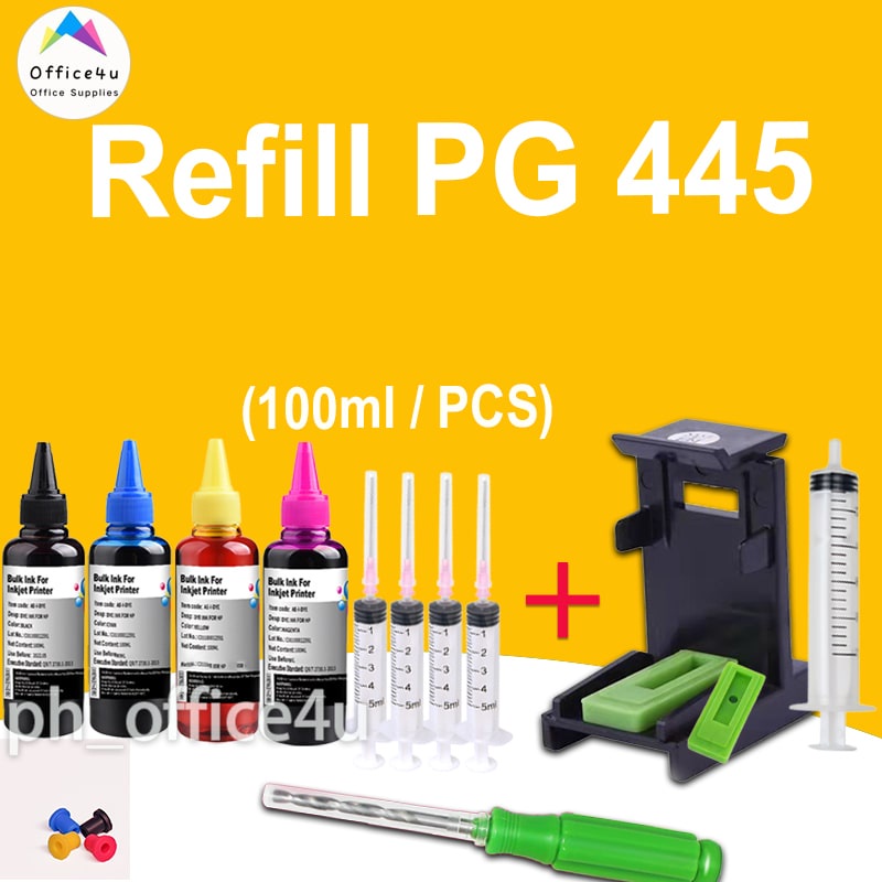 Canon 445 446 100ml ink refill for MG2440 MG2540 MG2940 MG294 MG2942 ...