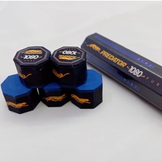 1Pc. PREDATOR OCTAGON BLUE BILLIARD CUE CHALK/TISA NG TAKO NG BILYARAN ...