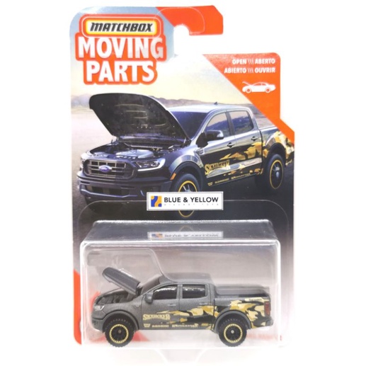 Matchbox MBX Ford Ranger Raptor Pickup Diecast Scale Model Toy Car Gray ...