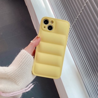 Black Silver and Yellow Down Jacket Phone Case for iPhone 13 Pro Max 12 ...