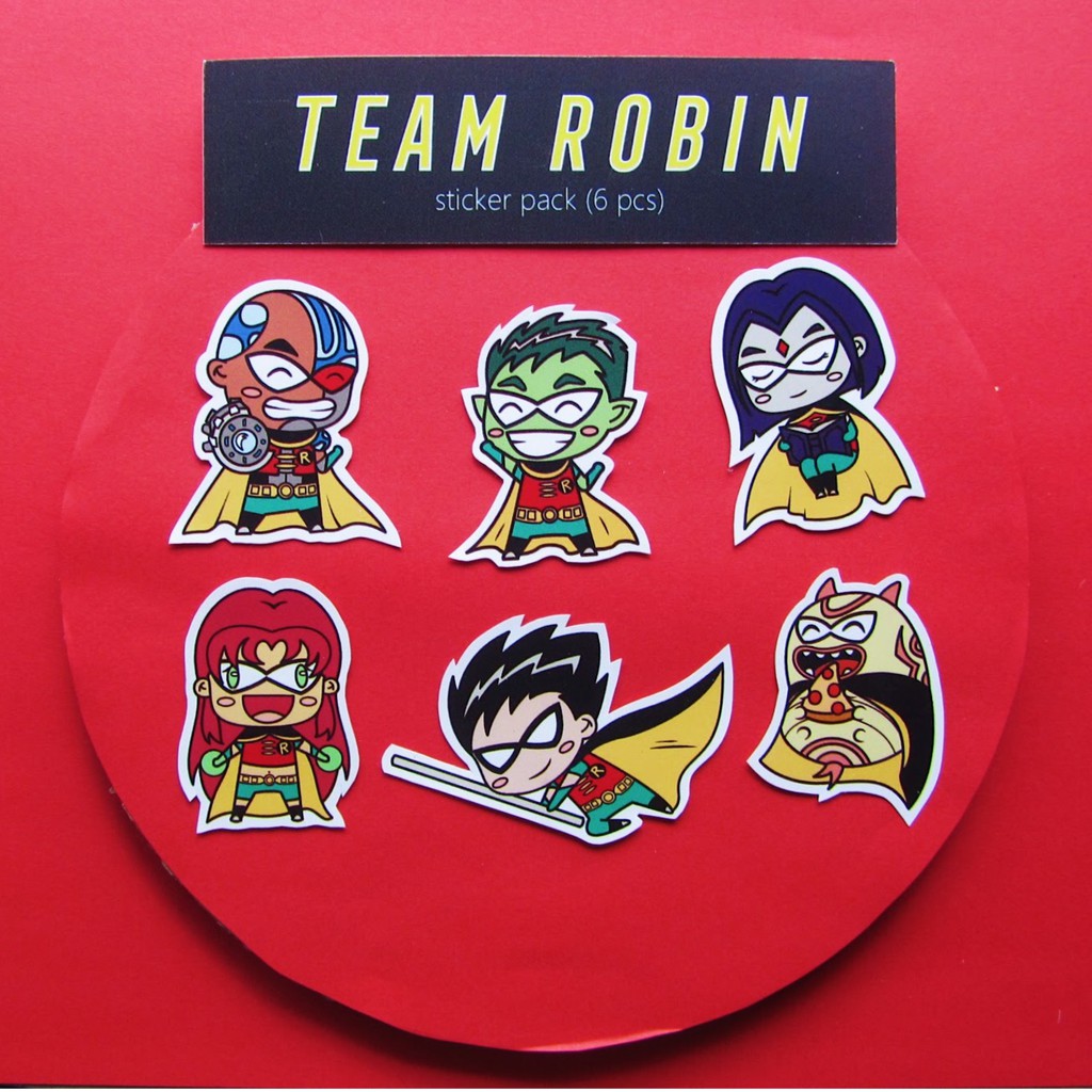 Team Robin Sticker Pack | 6 Stickers | Shopee Philippines