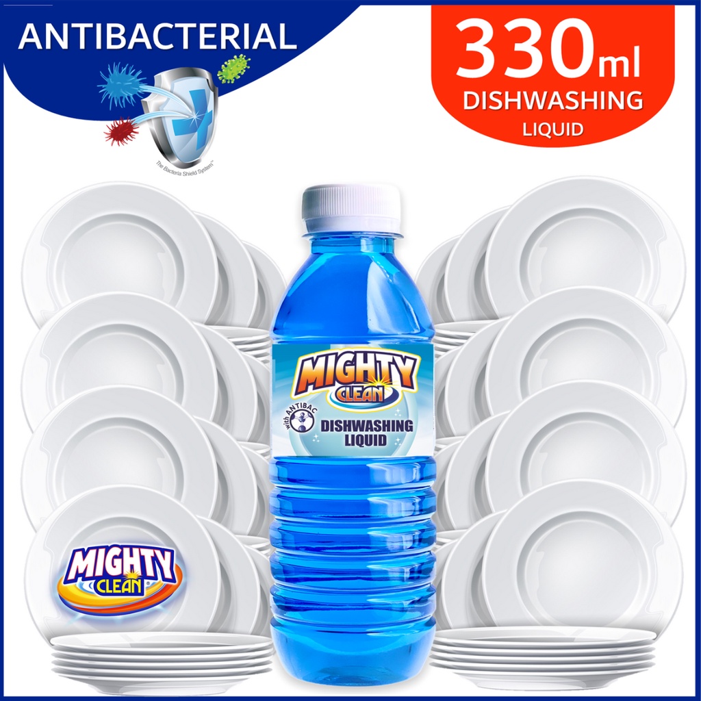 Mighty Clean Dishwashing Liquid Antibacterial - (DWL Blue) - 330ml ...