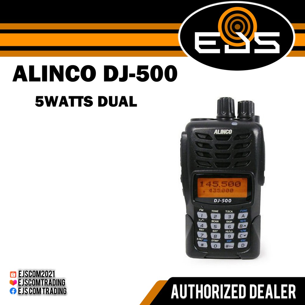 ALINCO DJ-500 DUAL BAND PORTABLE RADIO | Shopee Philippines