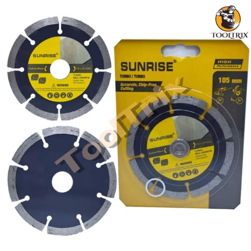 Diamond Cutting Disc SUNRISE 4" Turbo Segmented (Sold per pc) | Shopee ...