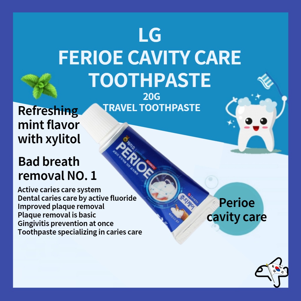 LG Ferioe Cavity Care Toothpaste 20g /travel toothpaste/ Korean ...