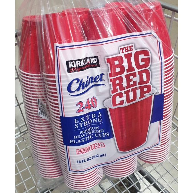 Kirkland Signature Chinet The Big Red Cup 18oz/532mL 240pcs EXTRA ...