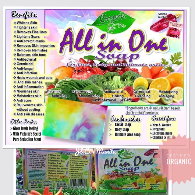 AOS / All in One Soap by Pretty Tin's Organic | Shopee Philippines