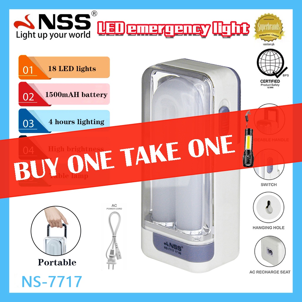 NSS Rechargeable Light Energy Saving Camping LED AC lamp Outdoor Indoor ...
