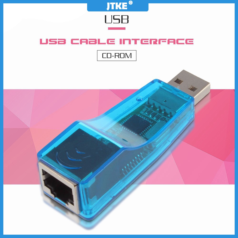 JTKE USB 2.0 To RJ45 Lan Network Card Duplex External Ethernet Adapter ...