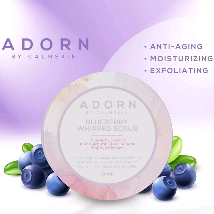 ADORN Blueberry Whipped Scrub Adorn by Calmskin | Camille Trinidad ...