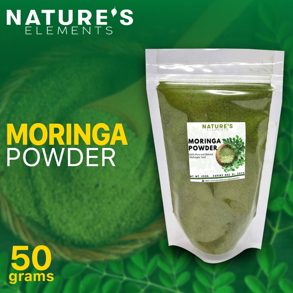 50 grams Pure Moringa Powder Malunggay Powder w/ Nutrients Antioxidant ...