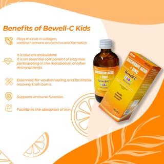 Bewell-C Kids Non-acidic Vitamin C with Zinc 120ml Bottle | Shopee ...
