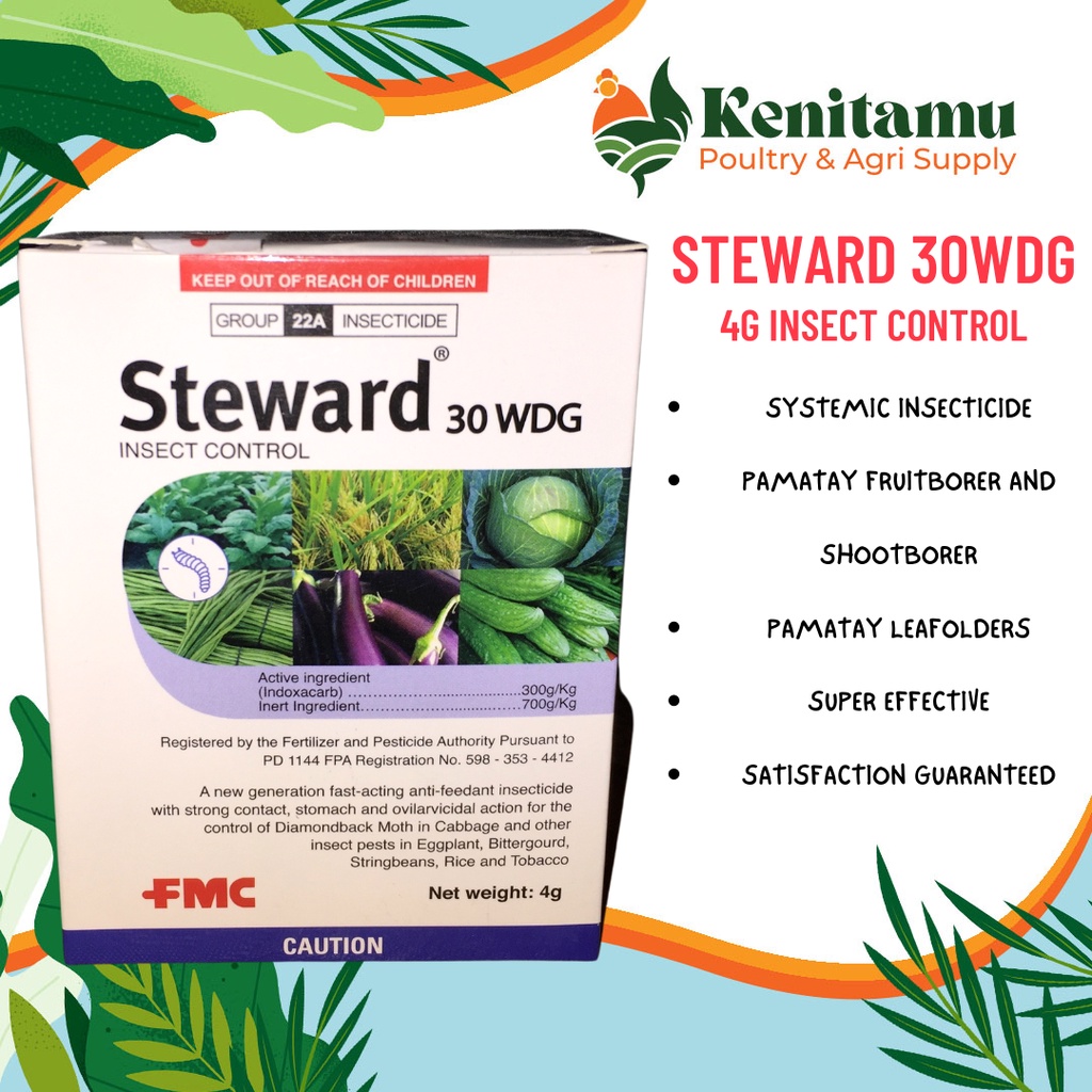 STEWARD 30WDG 4g ( 1 box ) INSECT CONTROL BY: FMC | Shopee Philippines