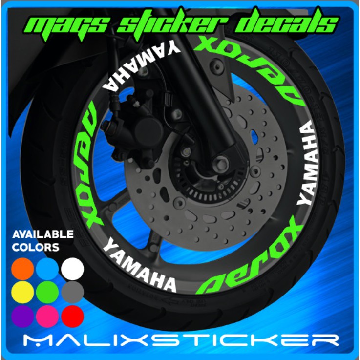 AEROX MAGS STICKER FRONT AND REAR SET (b) | Shopee Philippines