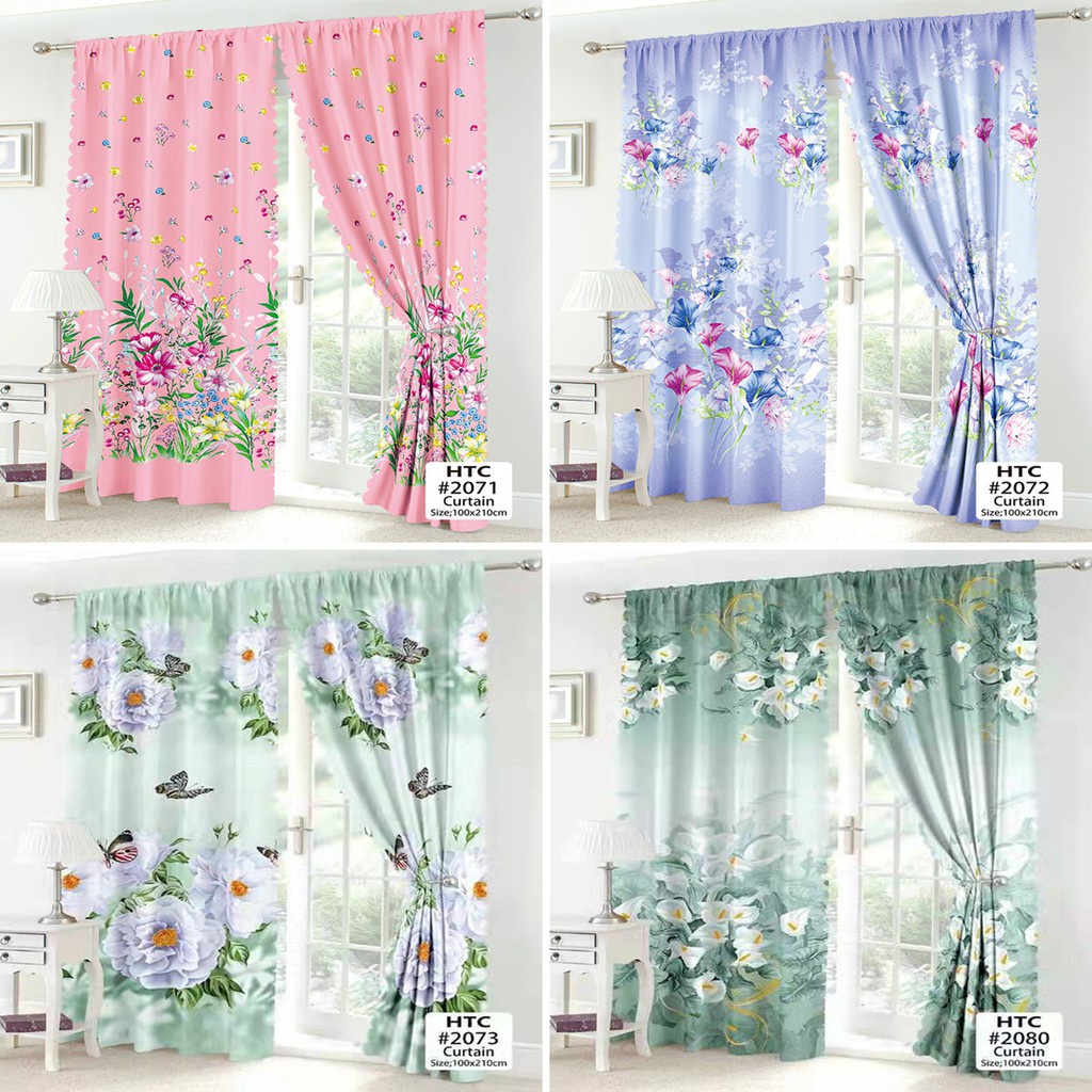 Elegant Home Design Decoration Curtain C8-(100X210) | Shopee Philippines