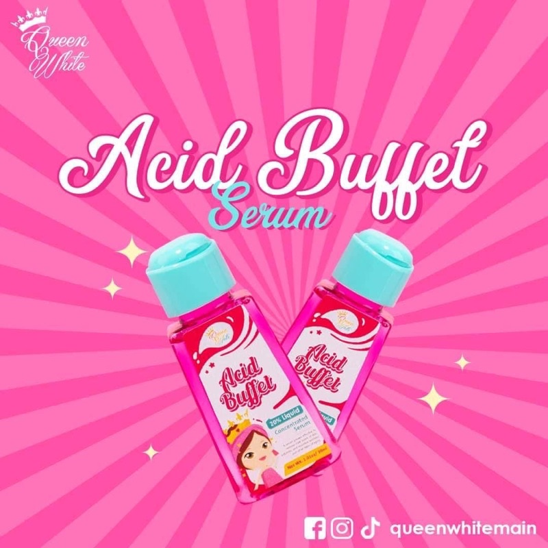 Queen White-Acid Buffet Serum with FREEBIE | Shopee Philippines