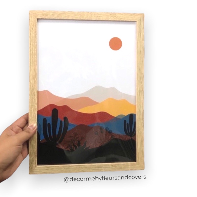 HOME DECOR WOOD FRAMES ABSTRACT TEAM KAHOY | Shopee Philippines