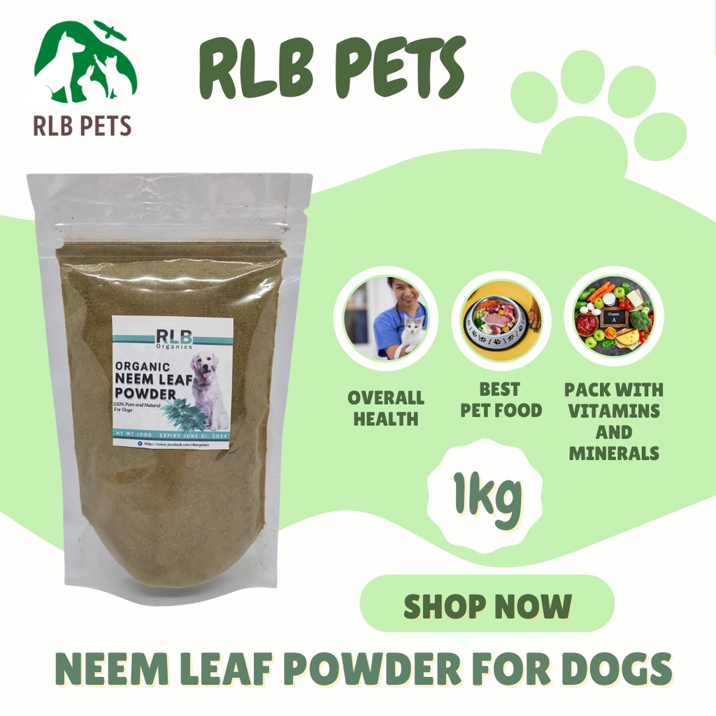 1 Kilogram Pure Natural Neem Leaf Powder for Dogs Overall Health w ...