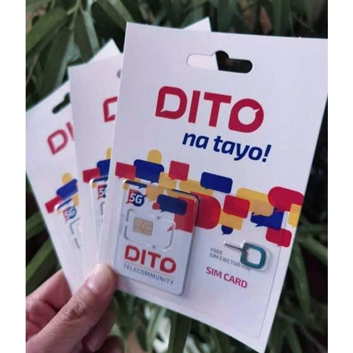 Dito Sim Card free sim ejector pin plus 5G High Speed data | Shopee ...