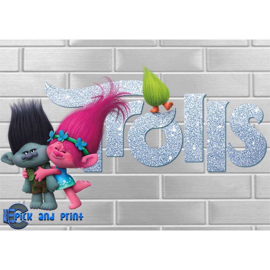 Trolls Character Cut Outs for DIY Backdrop/Wall Decor/Party Needs/Party ...