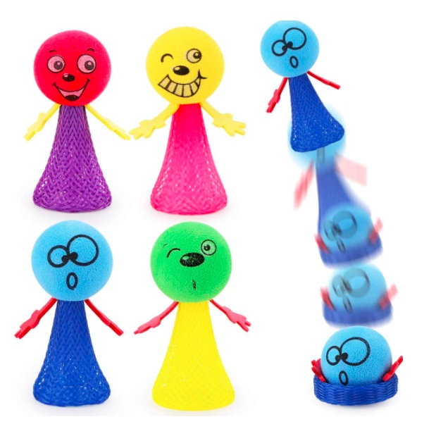 LETONG Jumping Spring Toys Colorful large Emoji Popper Launchers Toy ...