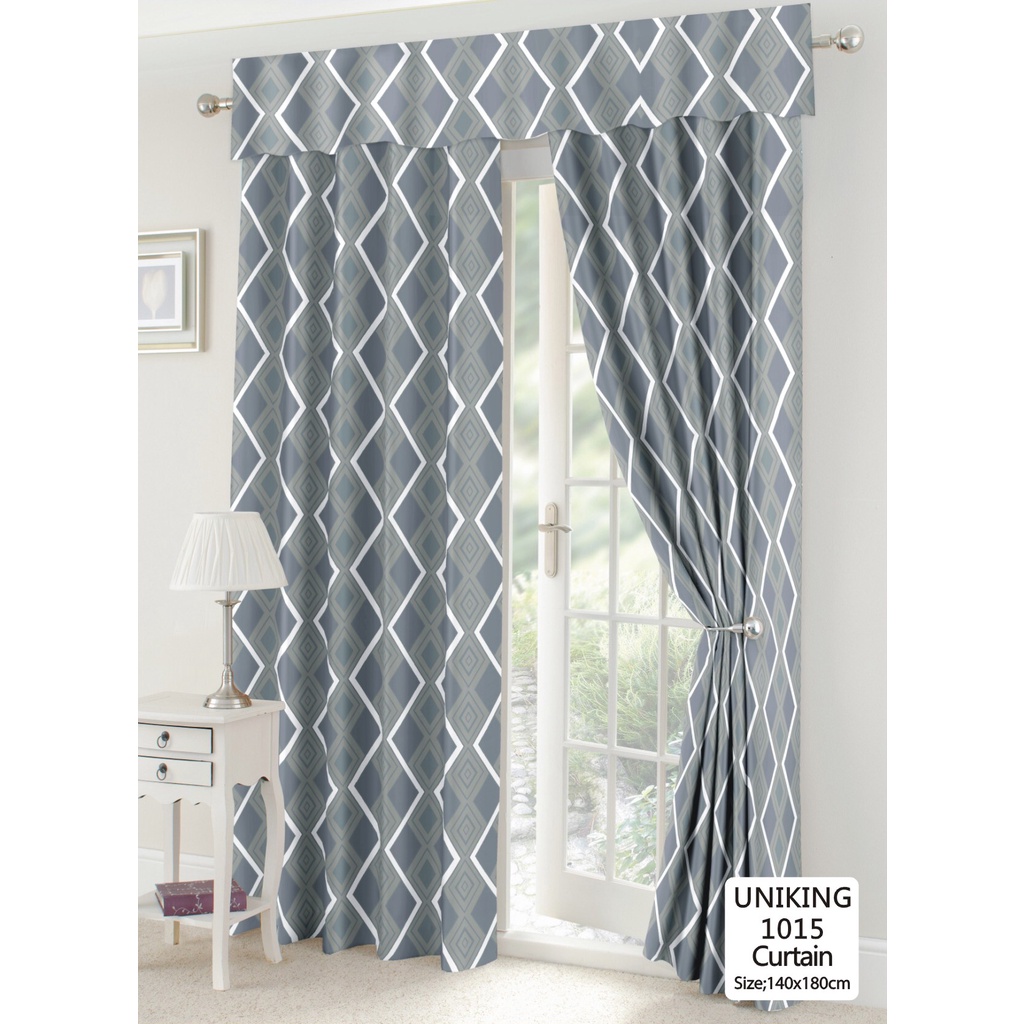 5D 1PCS Elegant Curtain Plain Window or Door Home Decoration Grey ...