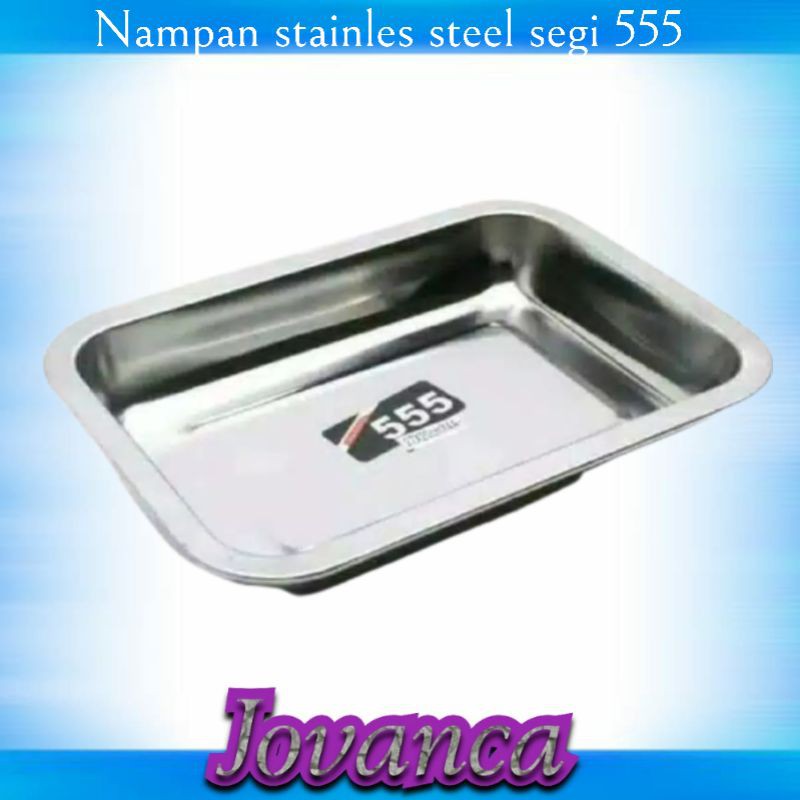 555 Stainless Steel Tray / Serving Tray / Baking Try | Shopee Philippines