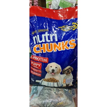 Nutri Chunks Puppy 5kg original packaging | Shopee Philippines