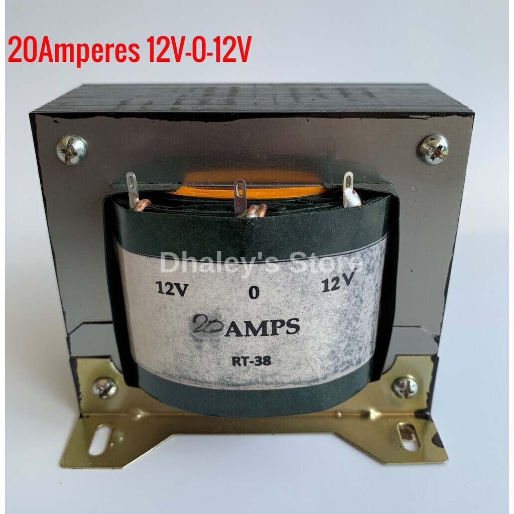 20Amperes Transformer Primary 110V-220VAC Secondary 12V X 2 / 20A 12v X ...