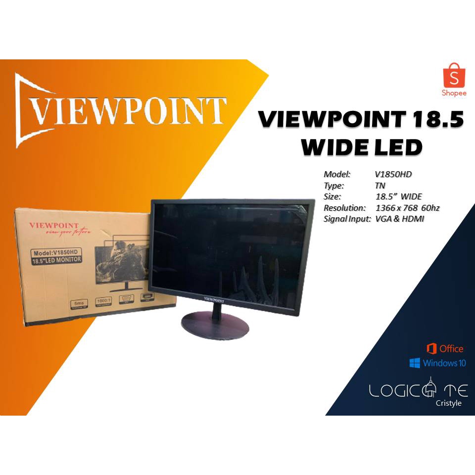 Viewpoint & Goma 18.5 /19/20/22/24 Inch WIDE LED Monitor | Shopee ...