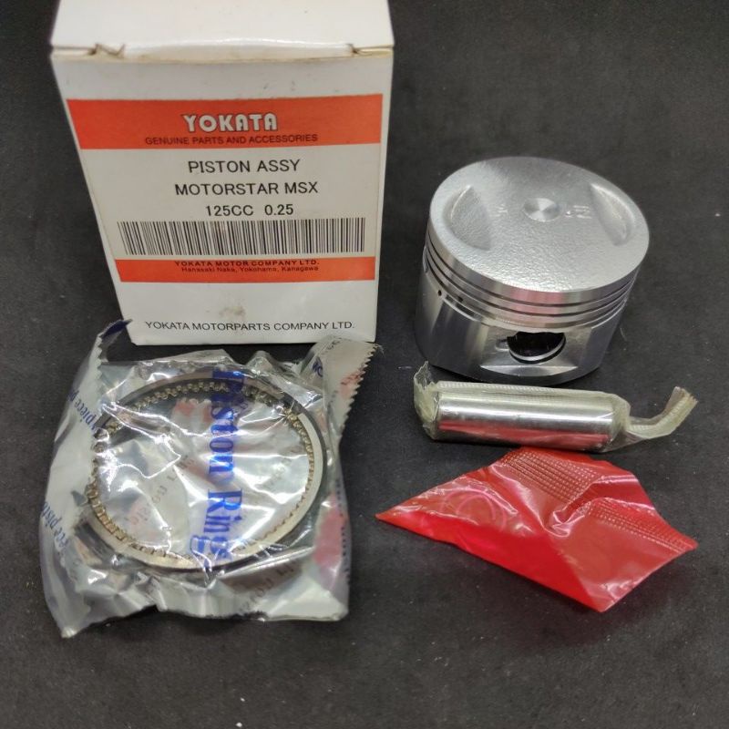 Motorstar MSX125 Piston Kit with Ring (0.25) ORIGINAL JAPAN - UniTop