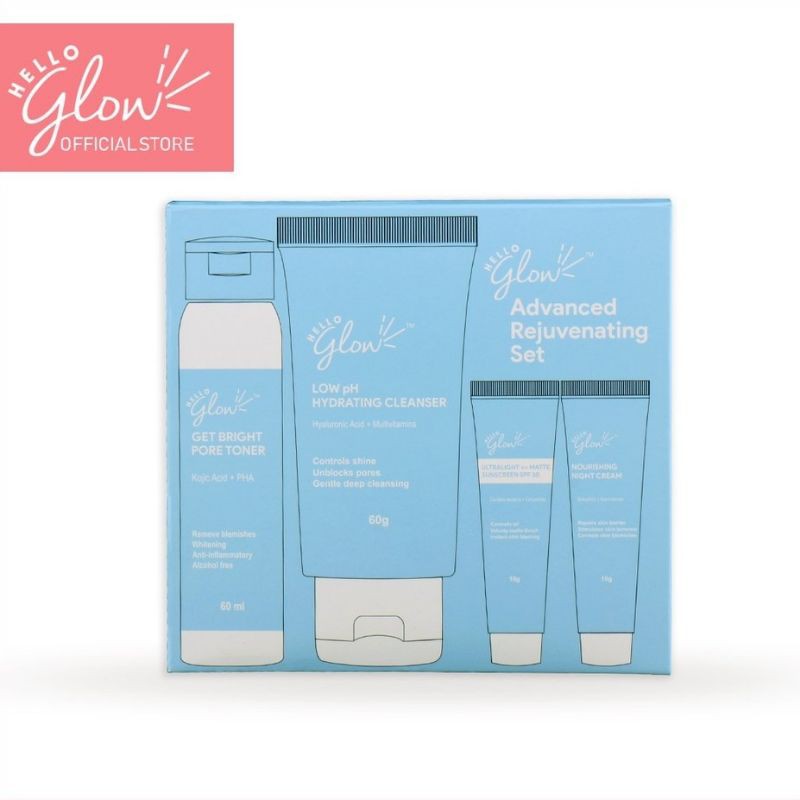 HELLO GLOW ADVANCE REJUVENATING SET | Shopee Philippines