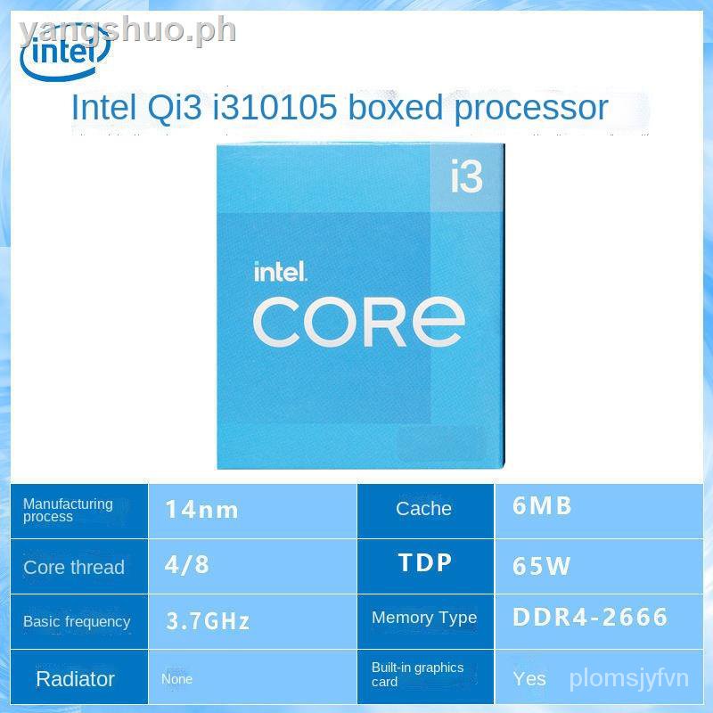 Intel I3 10100F/10105F/10105 boxed CPU with Gigabyte H410M H game ...